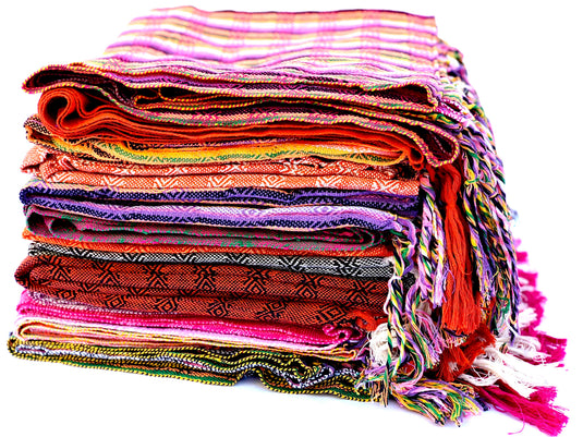 Mexican Rebozo Shawl for Labor - Blue lagoon – Lola My Love