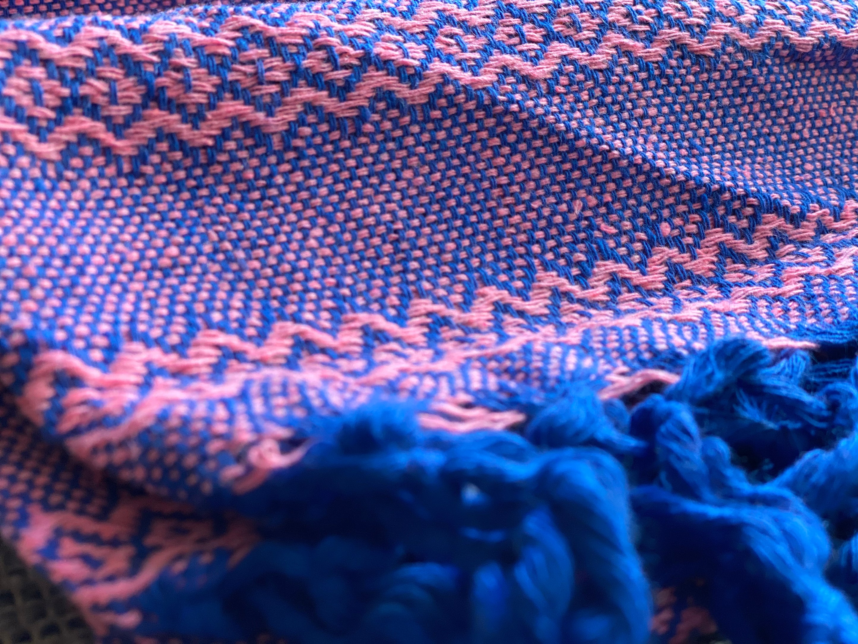 Mexican Rebozo Shawl for Labor - Blueberry sorbet – Lola My Love